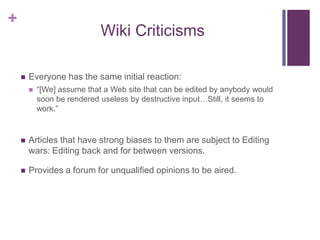 Wikis | PPT