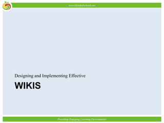 Designing and Implementing Wikis in the Blended Classroom | PPT