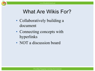 Designing and Implementing Wikis in the Blended Classroom | PPT