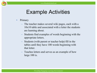 Designing and Implementing Wikis in the Blended Classroom | PPT