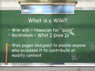 Wikis | PPT