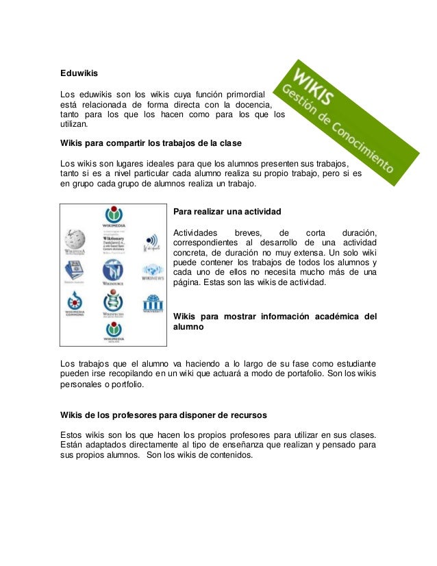 Educativo: Las Wikis