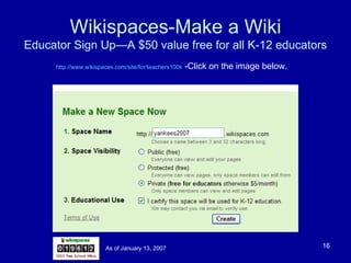 Wikis 2007 Techspo | PPT