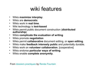 Wikis and collaboration: approaches to deploying wikis in educational ...