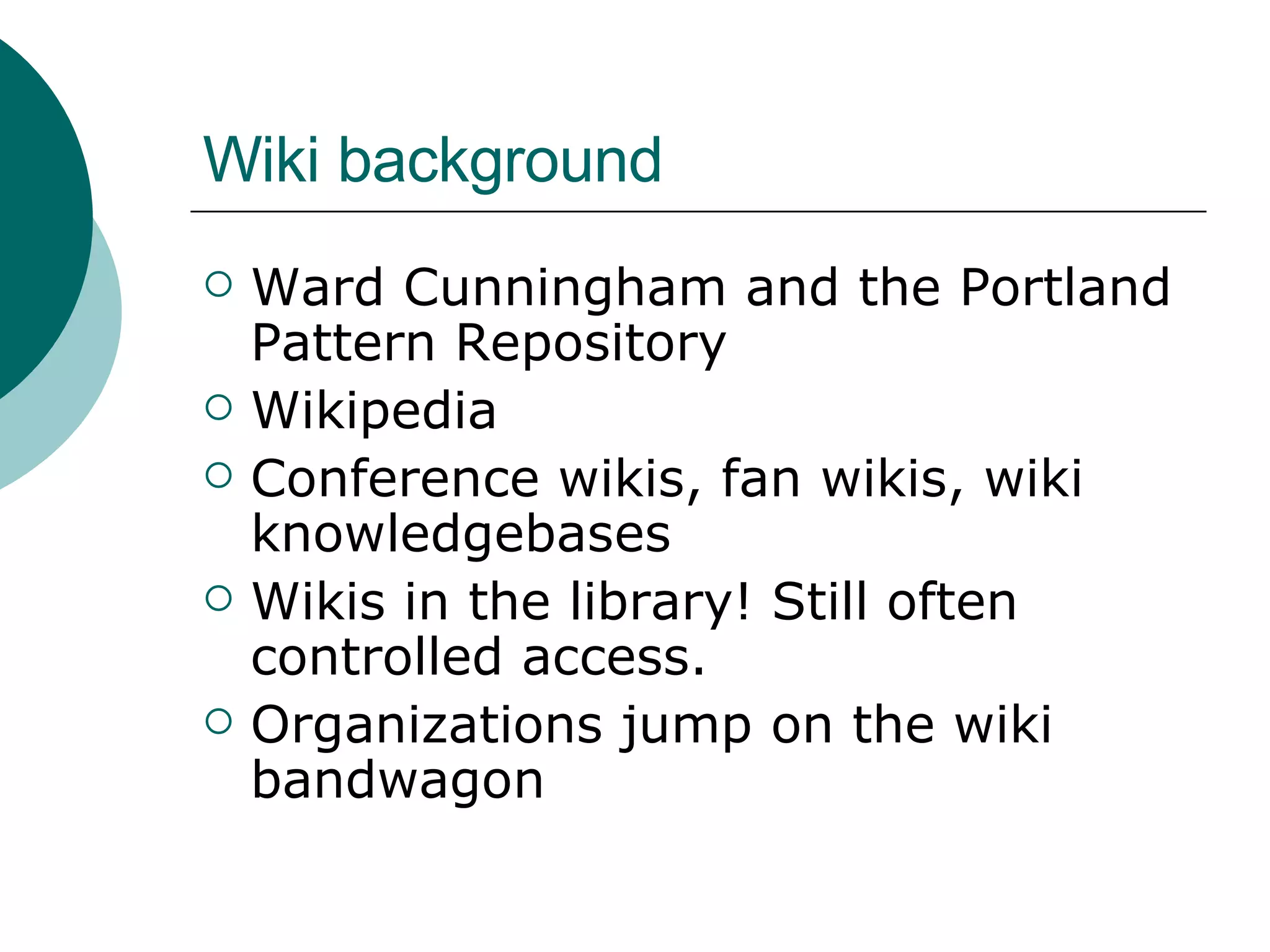 Wikis: Basics, Tools and Strategies | PPT | Internet for Beginners | Internet