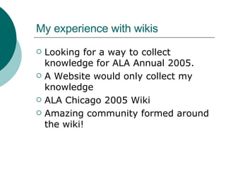 Wikis: Basics, Tools and Strategies | PPT | Internet for Beginners ...