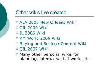 Wikis: Basics, Tools and Strategies | PPT | Internet for Beginners ...