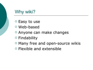 Wikis: Enabling Collaboration in Libraries | PPT