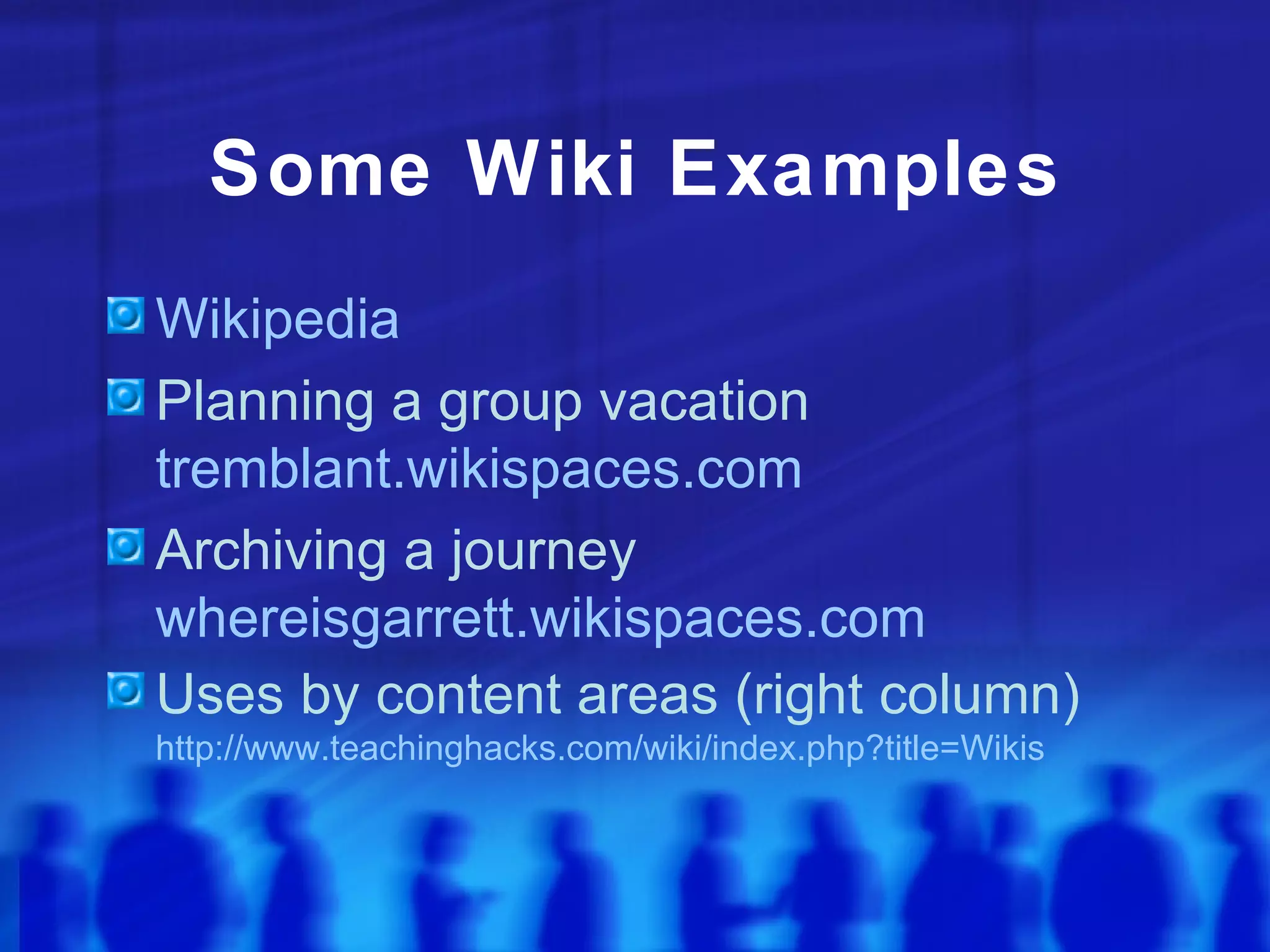 Wikis For Education | PPT