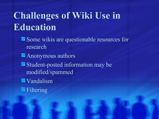 Wikis In Ed To Hhh Pdp | PPT