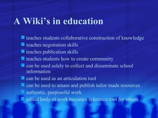 Wikis In Ed To Hhh Pdp | PPT