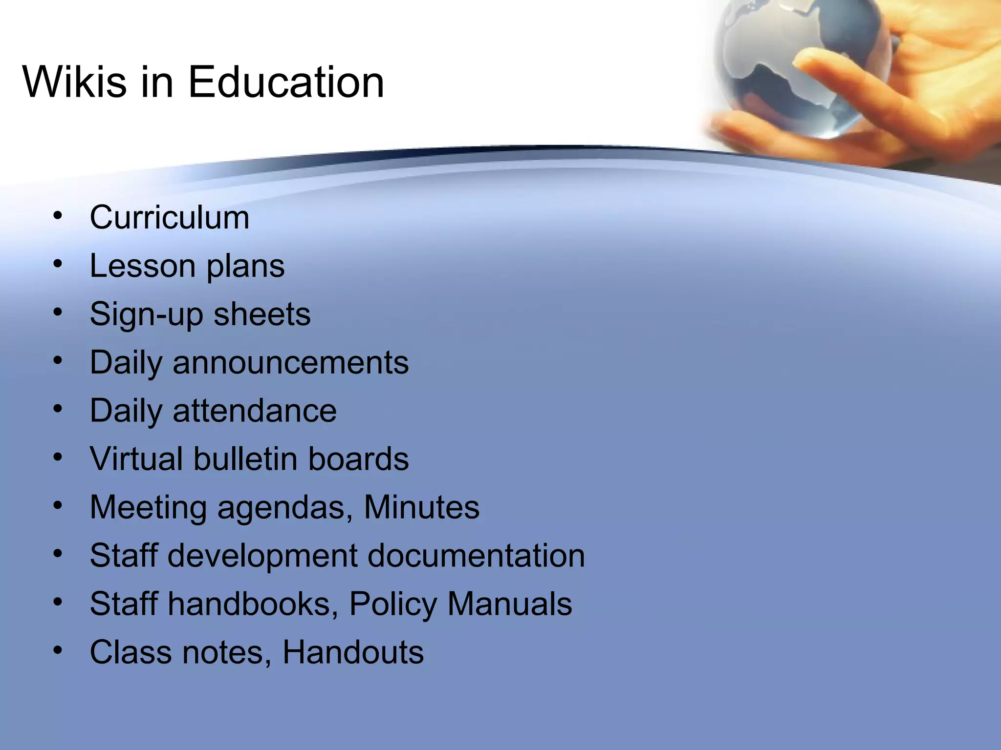 Wikis In Education | PPT | Internet | Computing
