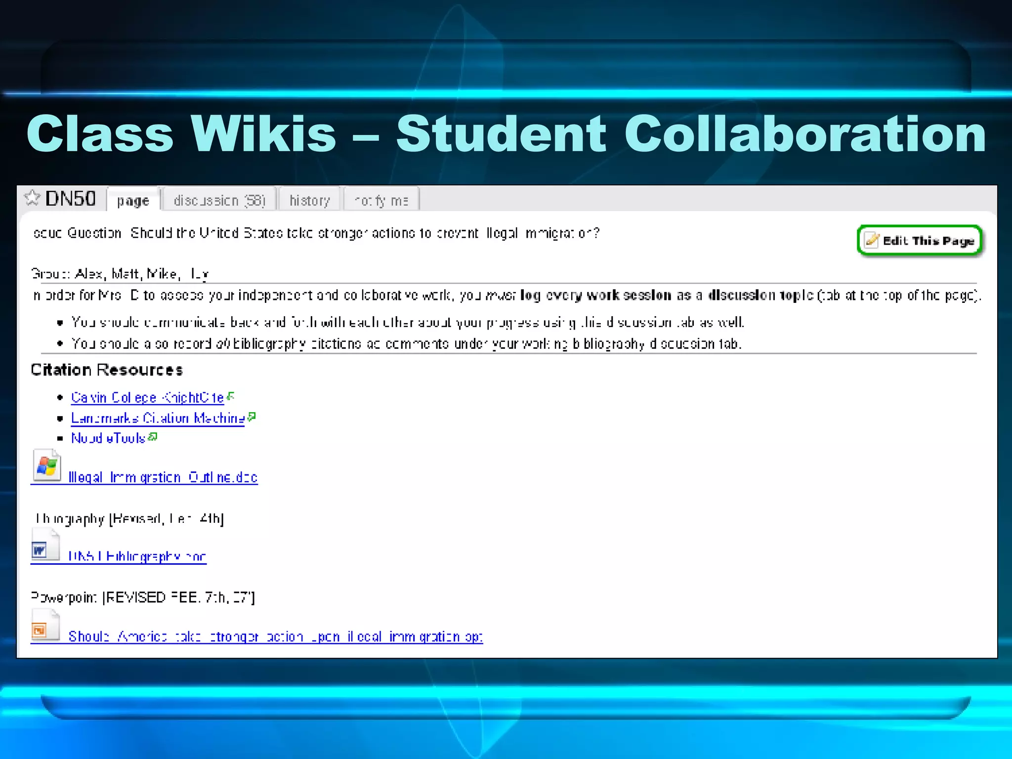 Wikis In Education | PPT