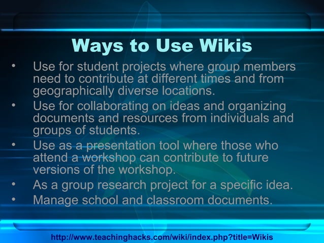 Wikis In Education | PPT