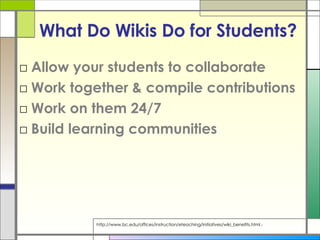 Wikis In The Classroom | PPT