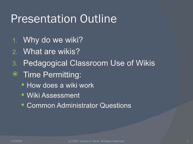 Wikis in the Classroom | PPT