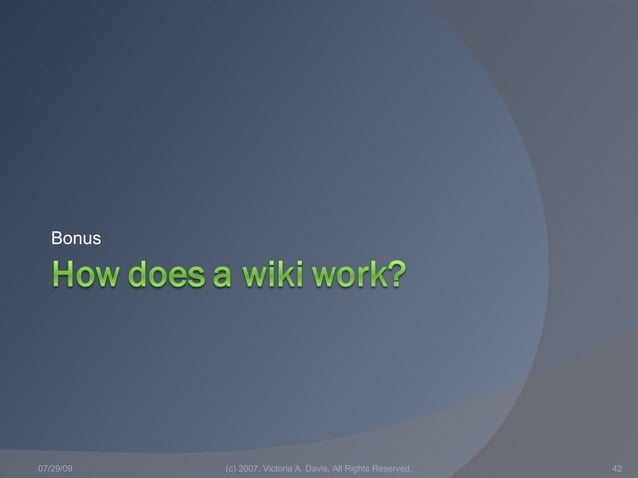Wikis in the Classroom | PPT