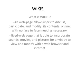 Wikis slides | PPTX