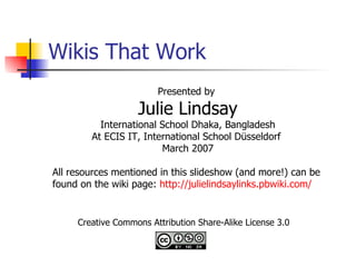 Wikis That Work | PPT