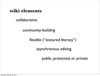 Wikis for Collaborative Learning | PDF