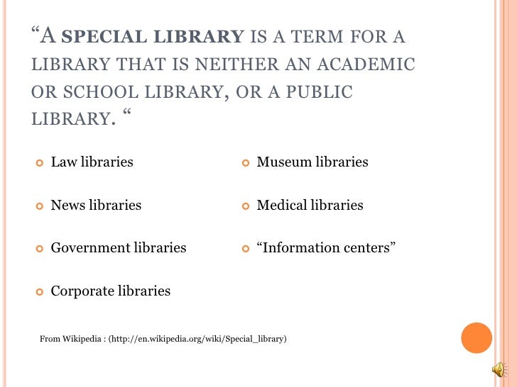 Wikis And Special Libraries