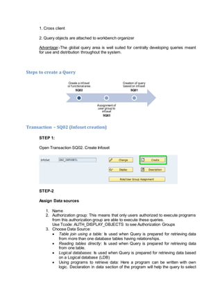 Wiki sap query | PDF