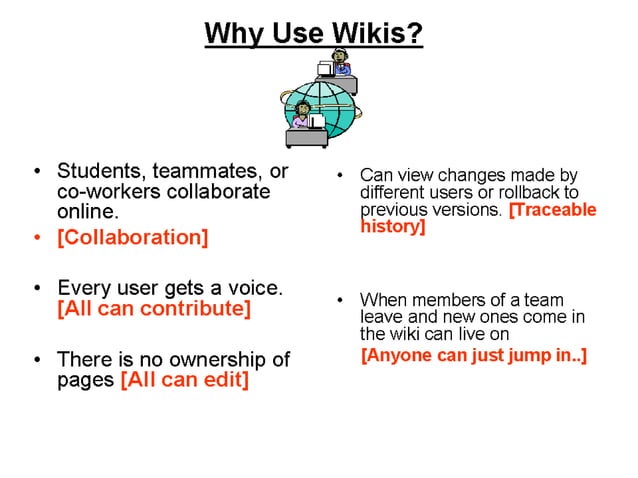 Wikis Cluster Presentation | PPT | Internet | Computing
