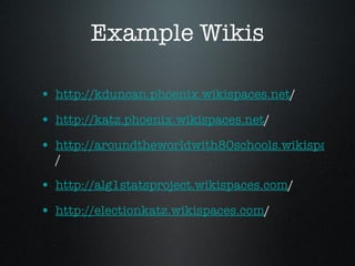 Wikis For Beginners | PPT