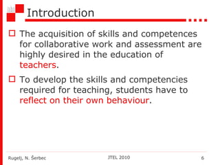 Peer Assessment of Collaborative Work Supported by Wikis and Google ...