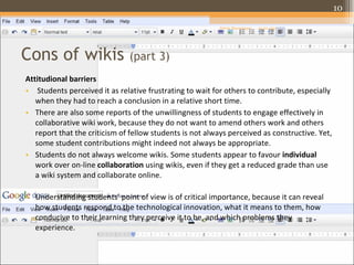 Wikis in education | PPT