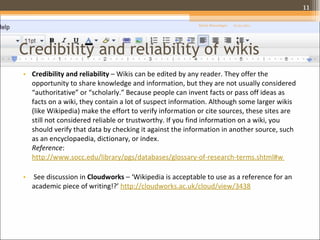 Wikis in education | PPT