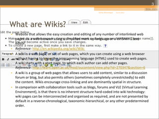 Wikis in education | PPT