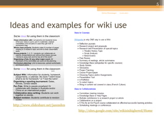 Wikis in education | PPT