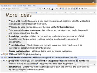 Wikis in education | PPT