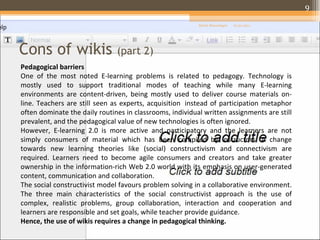 Wikis in education | PPT