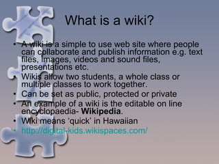 Wikis inservice | PPT | Internet for Beginners | Internet