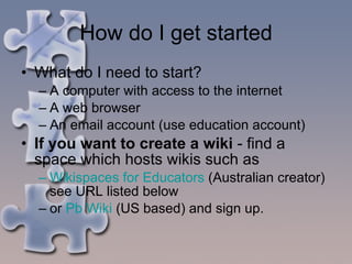 Wikis Instructions | PPT