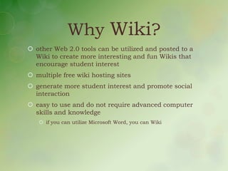 Wikis in the classroom | PPT
