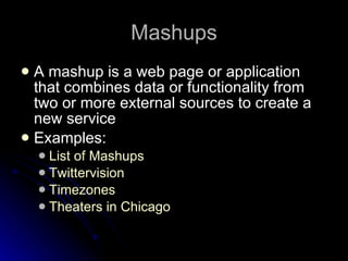 Wikis & Mashups | PPT | Internet for Beginners | Internet