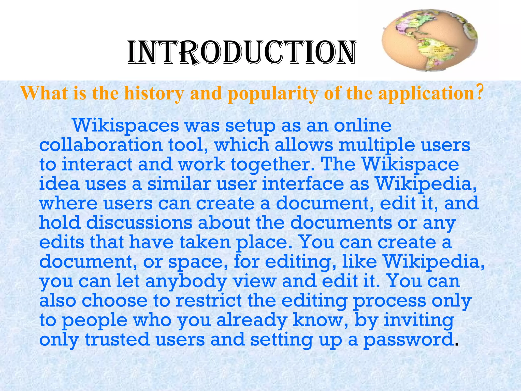 Wikispace | PPT