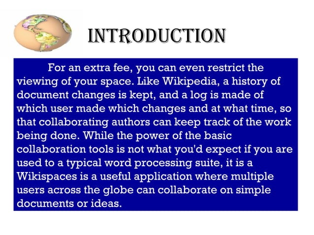 Wikispace | PPT
