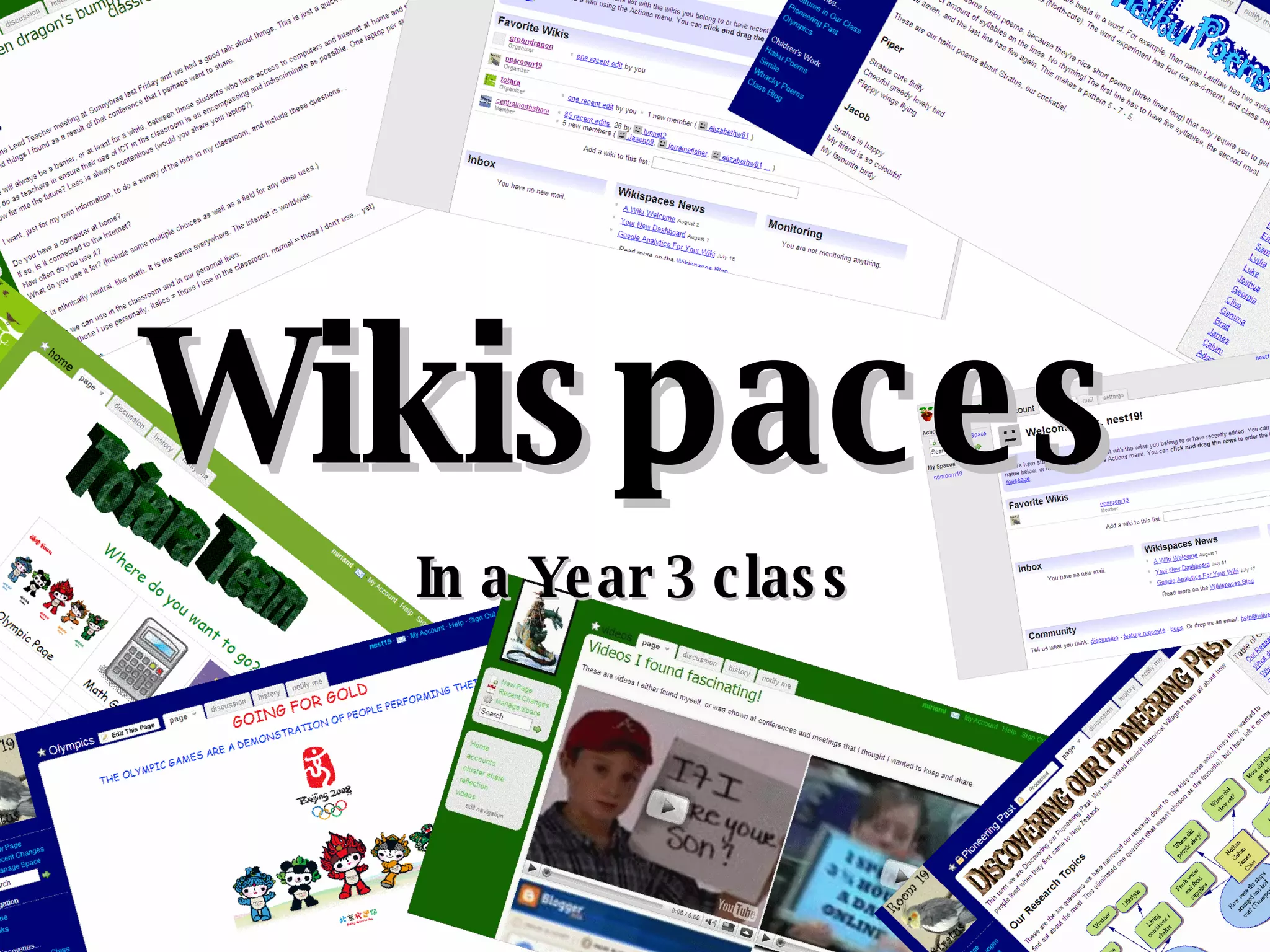 Wikispaces in the Classroom | PPS