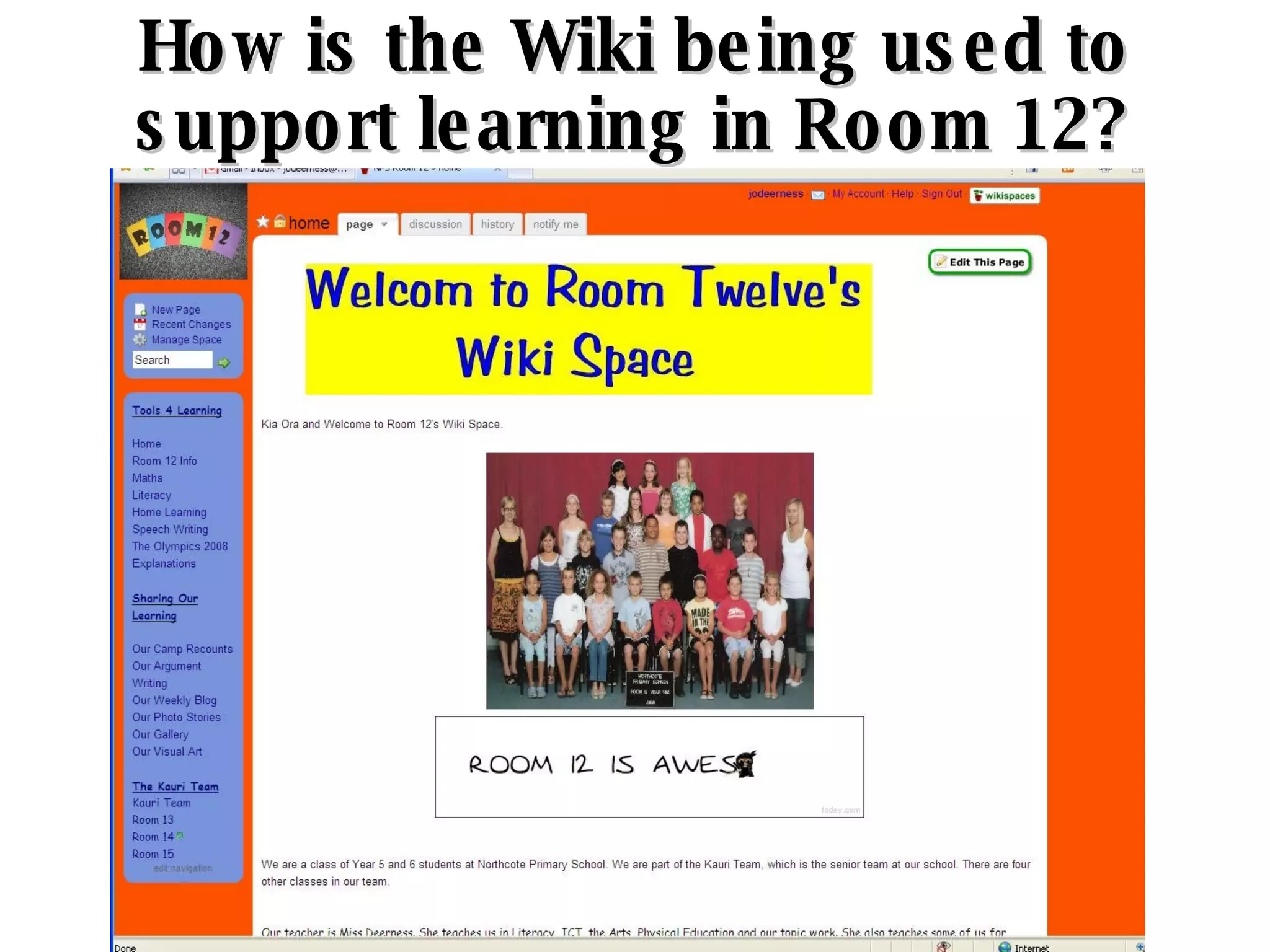 Wikispaces in the Classroom | PPS