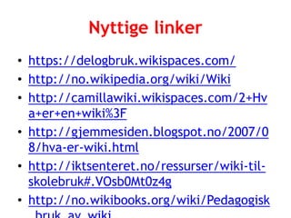 Wikispaces modul 10 | PPT