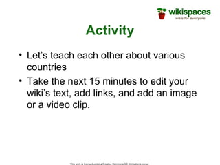 Wikispacesfor Teachers | PPT