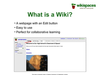 Wikispacesfor Teachers | PPT