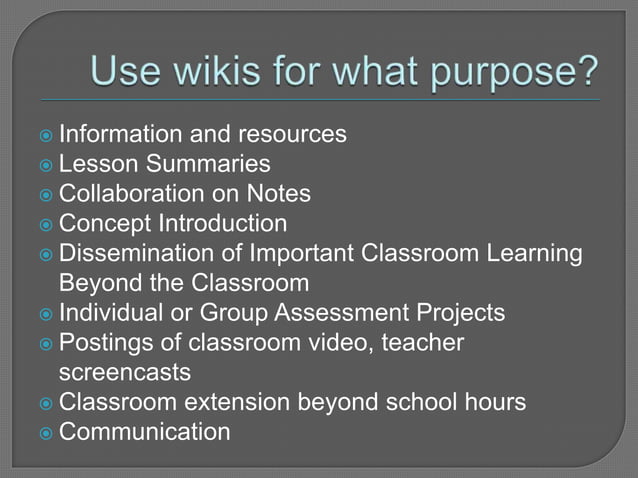 Wikispaces for the classroom 2 | PPT