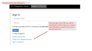 Wikispaces Getting Started Pptx Internet For Beginners Internet