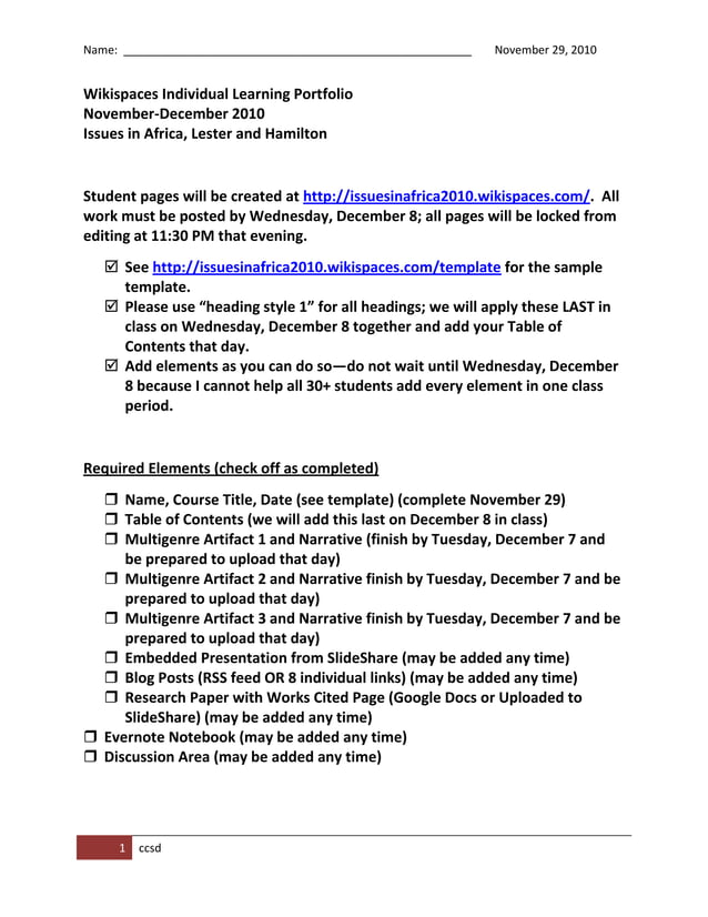 Media 21-Learning 21 Digital Learning Student Portfolio Fall 2010 | PDF