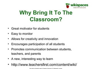 Wikispaces in education edpc605 | PPT